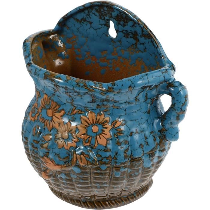 Pot De Fleurs Mural Vintage En Céramique Moderne À Fixation Murale ...