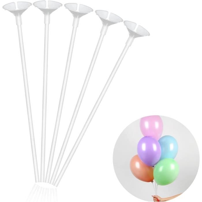 Bâtons de Ballon Simples 100 Pièces Bâtons Ballon Simples Réutilisables ...