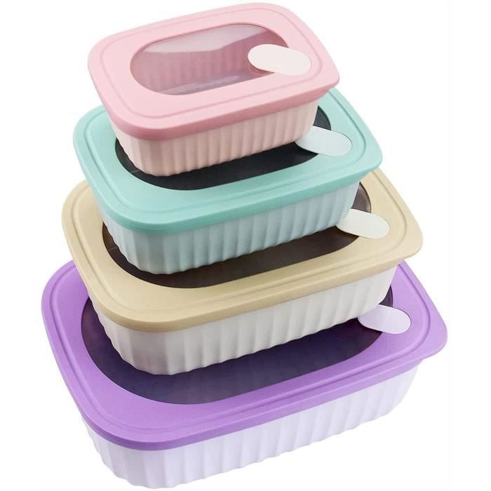 Lot de Boîte Alimentaire Plastique Hermétique, Set de Recipient avec ...