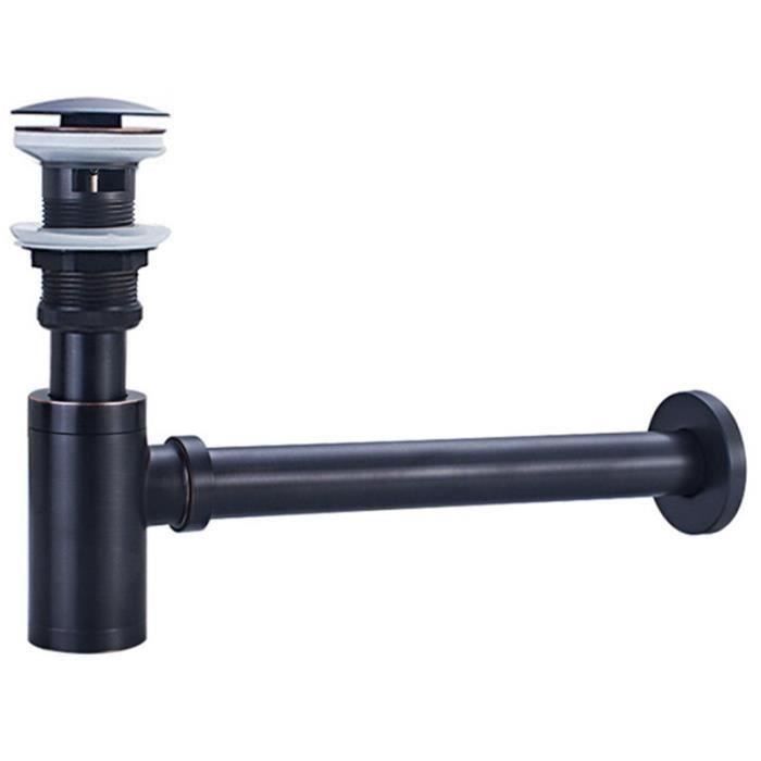 ÉVier Siphon en MéTal avec Siphon Noir avec Siphon à DéChets P-Trap ...