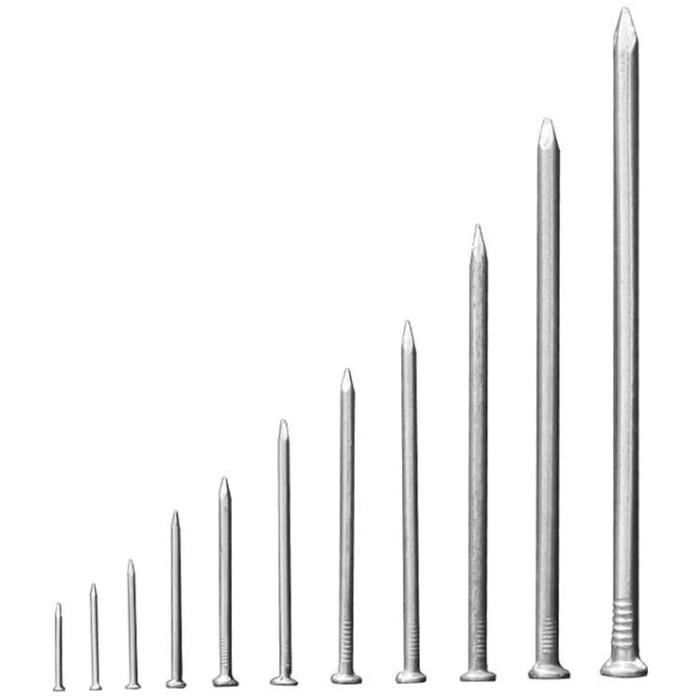 Clous en fer, clous en fer, petits clous à bois, clous ronds ménagers ...