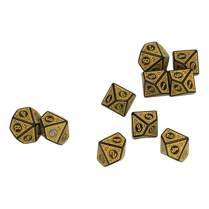 Dés de jeu Jeu de DéS DéS PolyéDriques Grille de FenêTre Clairement ...