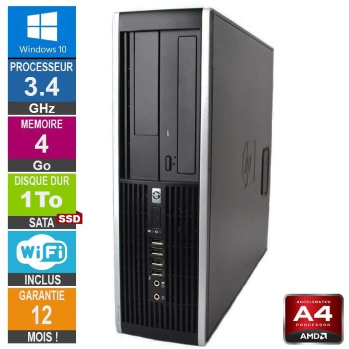 PC HP Pro 6305 SFF A4-5300B 3.40GHz 4Go/1To SSD Wifi W10 - Cdiscount ...