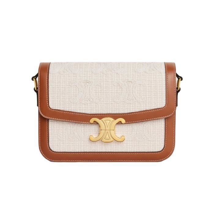 CELINE Celine 23 nouveau tissu femme TRIOMPHE couleur naturelle beige ...