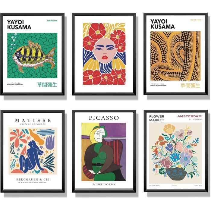 Winund set de 6 posters muraux 30x40 cm, SANS CAE, décoration murale de ...