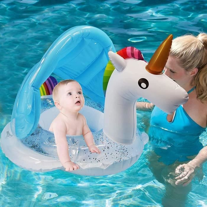 DHYDQX Bébé Siège de Piscine avec Auvent Amovible de Bouee Bebe, Anneau ...
