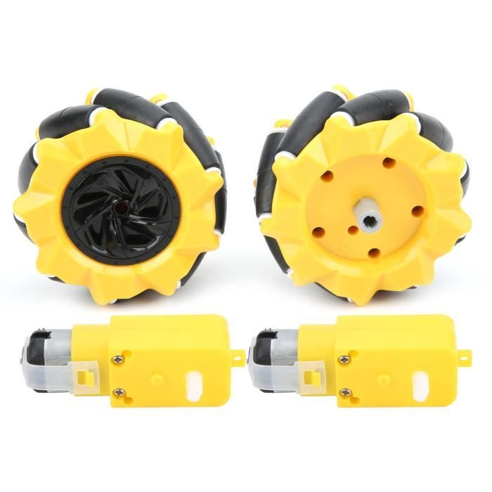 TMISHION roue Robot Mecanum Mecanum roue + pour TT motoréducteur Smart ...