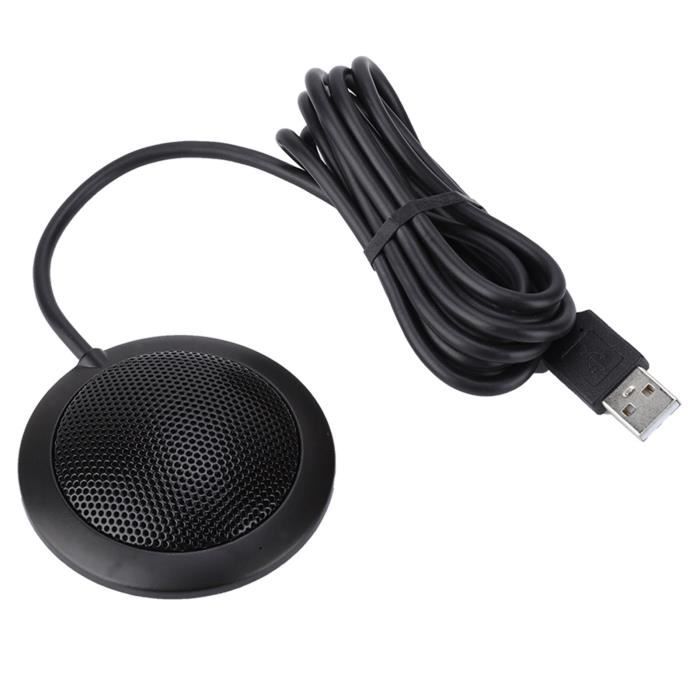 Microphone, M2 filaire 360 ° Pickup Audio Vidéo Omnidirectionnel USB ...
