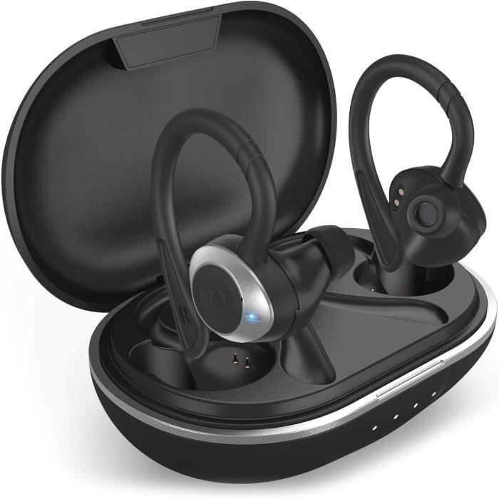 Écouteurs Bluetooth Sans Fil, Ipx7 Étanche, Basses Profondes Stéréo ...