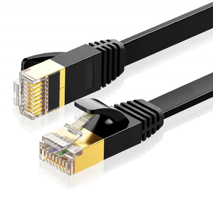 Cat 7 Plat Câble Ethernet, Réseau Rj45 Haut Débit 10Gbps 600Mhz Sftp ...