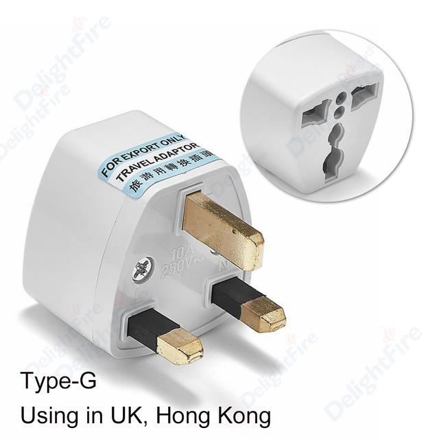 PRISE UNIVERSELLE,UK Plug-10pcs--Adaptateur universel AU UK US EU ...