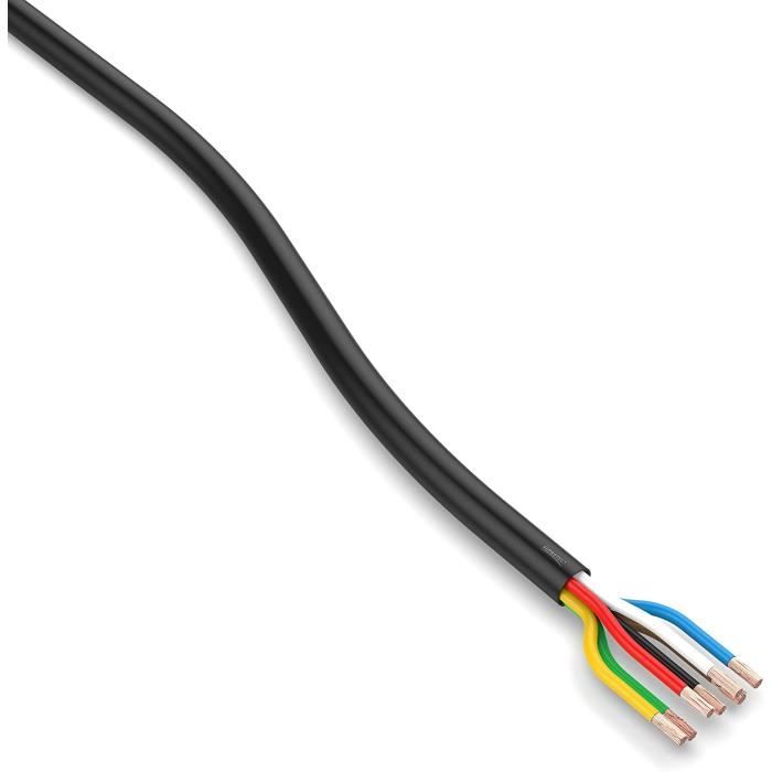 Câble Multiconducteur Pour L'Automobile-Remorque 5M, 10M, 20M Ou 50M ...
