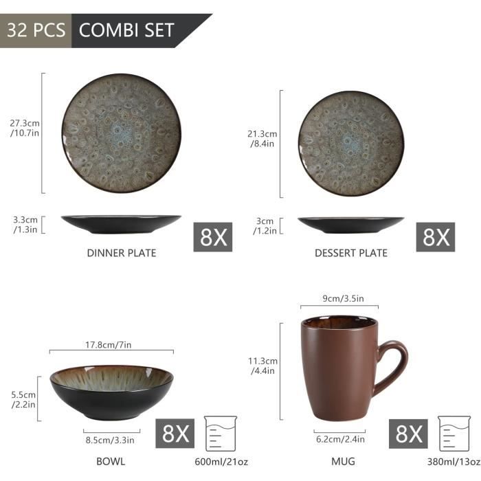 , Série Bubble. Service De Table Complet Moderne Pour 8 Personnes ...