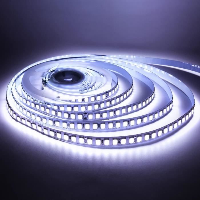 Ruban Led 24V, Bande Led 6000K Blanc 5M 5054 Ip20 120 Leds-M, Total 600 ...