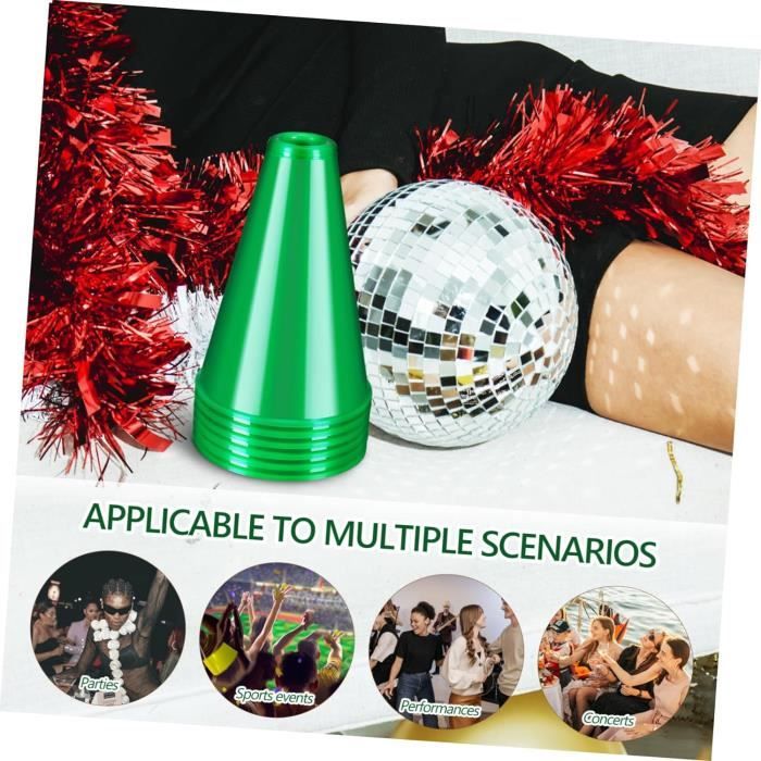 Poignée 6 Pièces Cône De Mégaphone En Plastique Applaudissements ...
