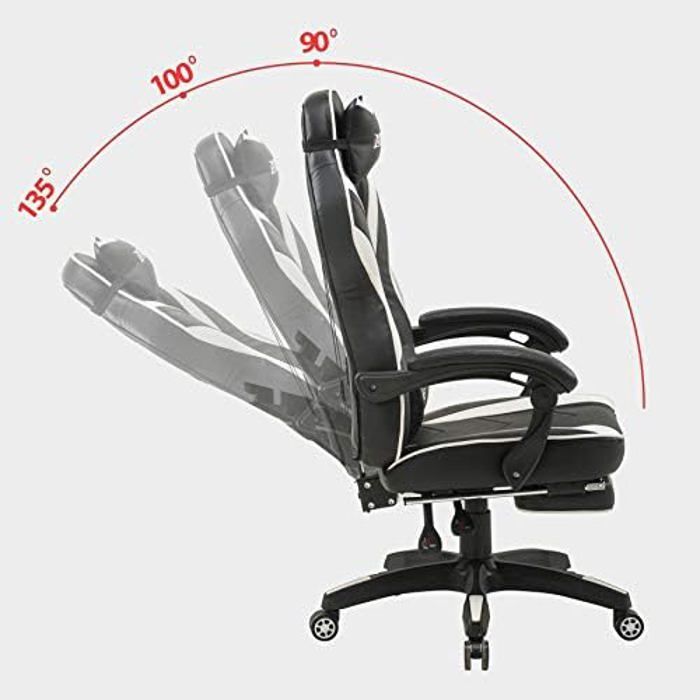 Fauteuil de Jeux Gaming Chaise de Gamer Ergonomique pour Ordinateur ...