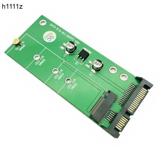Carte'extension NGFF ( M2 ) SSD vers SATA 2.5 ", adaptateur M.2, 2.5 pouces, pour ordinateur ...