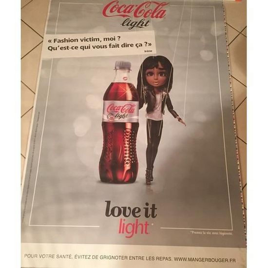 COCA-COLA - ABRIBUS - Love It - Irène - 120x175cm - AFFICHE - POSTER ...