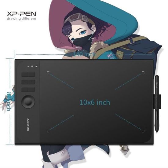 XP-PEN Star 06 Tablette Graphique sans Fil 10x6 Pouces avec Stylet ...