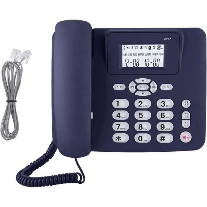 Téléphone téléphonique filé avec répondeur, téléphones Fixes avec ...