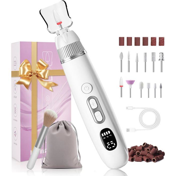 Ponceuse Pour Ongles Professionnel, 13 En 1 Lime A Ongle Electrique ...