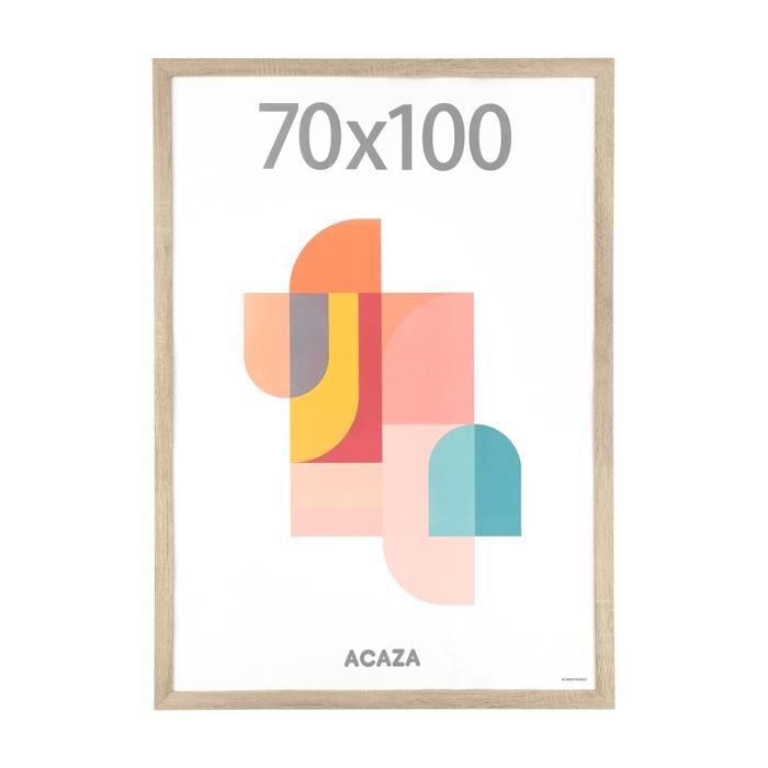 Cadre Mural élégant Cadre Poster 70x100cm Blanc - Plexiglass Acrylique ...