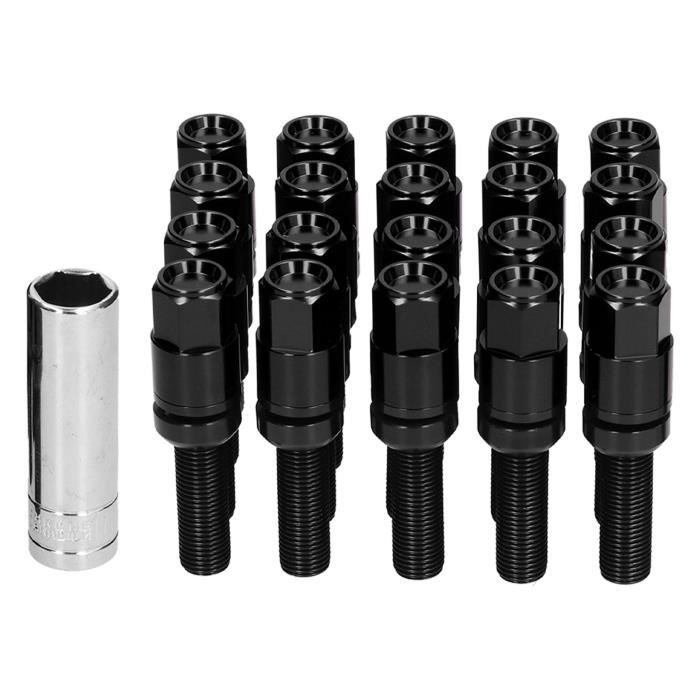 Ashata écrous de roue Lot de 20 boulons à oreilles allongés M14 x 1,5 ...