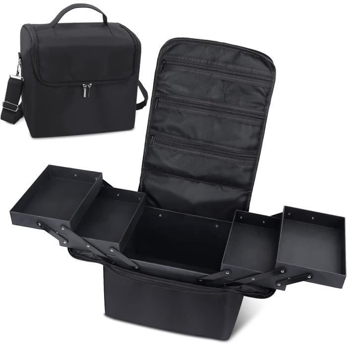 Malette Maquillage Trousse Maquillage, Rangement Maquillage Vanity Bolsa De Maquillaje De 4 ...