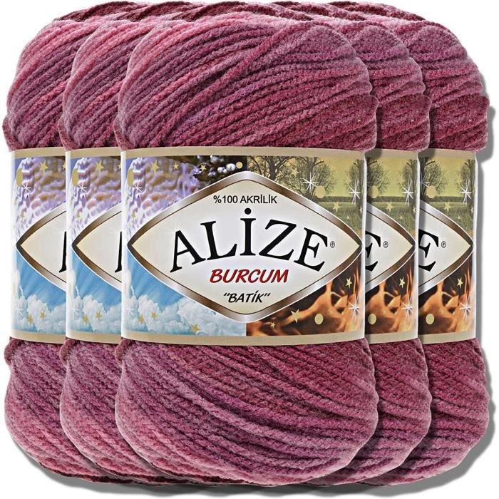 Alize 5x 100g Burcum Batik Laine Premium Turque Acrylique Fils À Tricoter La Main fils à ...