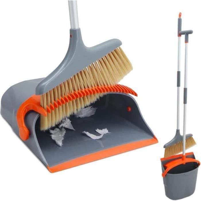 Ensemble Balai Balayette + Pelle à Poussière - Idéal Nettoyage de la ...