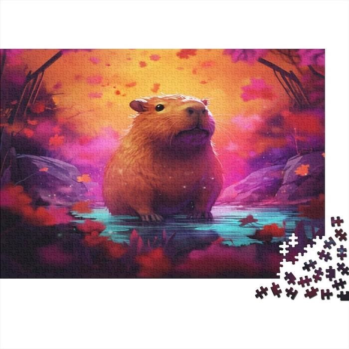 Capybara Mignon Puzzles 1000 Pieces Adultes 1000 Pièces Jeu Éducatif ...