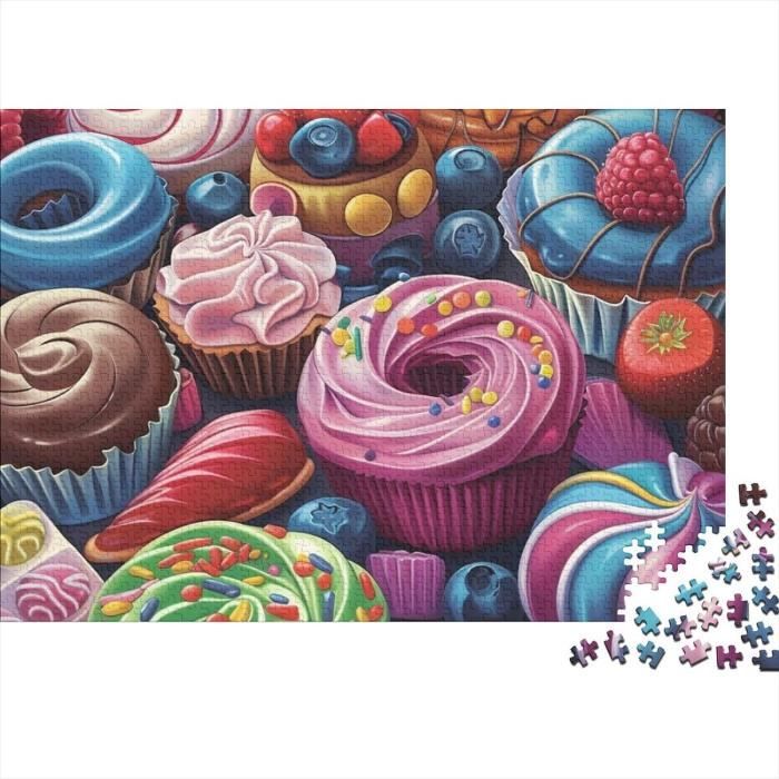 Beignet Gâteau 1000 Pièces Puzzles Adultes Décoration Intérieure ...
