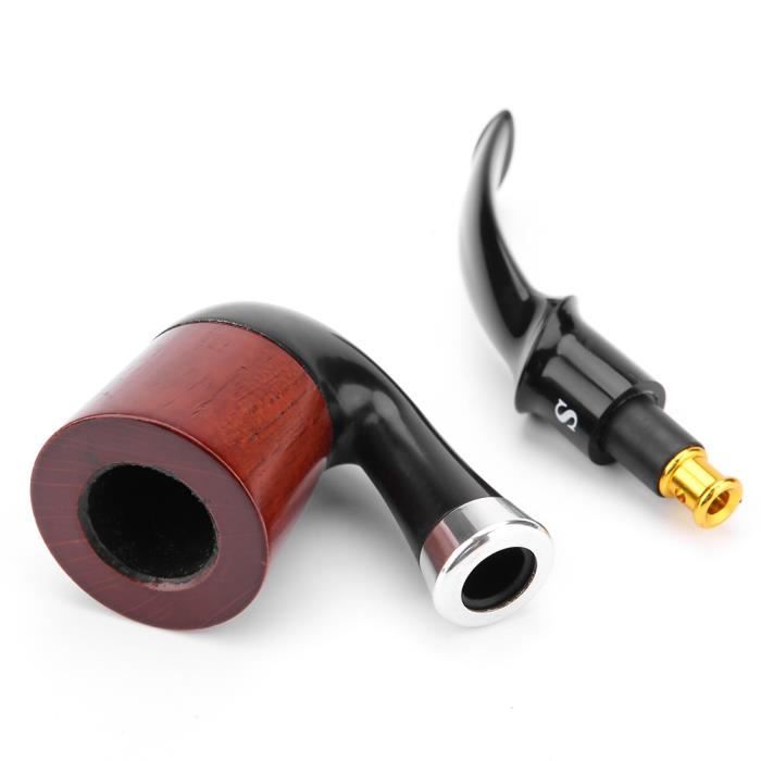 JIE Pipe À Tabac Avec Filtre Pipe À Tabac Pipe À Cigares Pour Hommes D ...