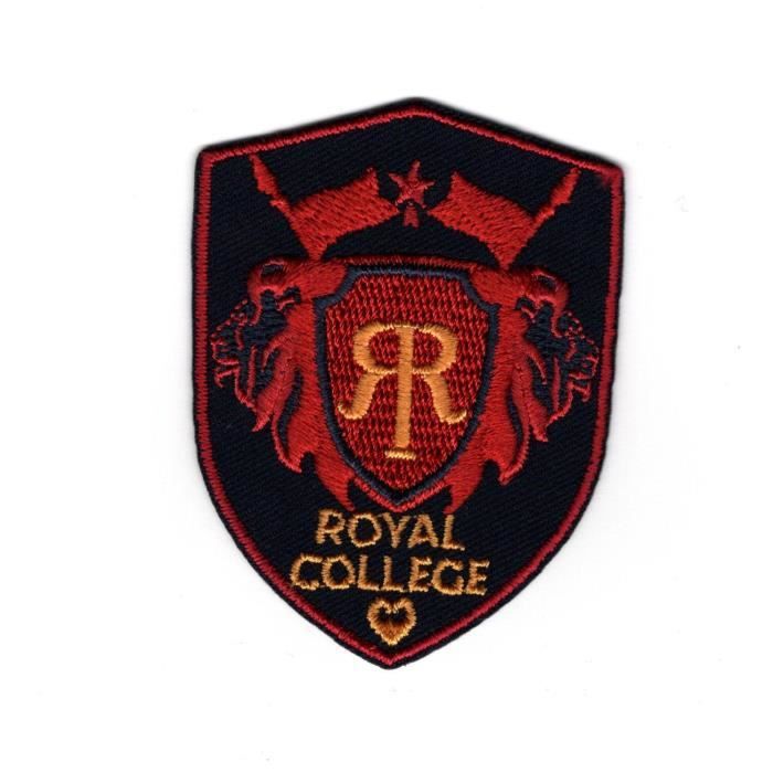 Patch Ecusson Thermocollant Royal college coloris rouge 4,50 x 6 cm ...