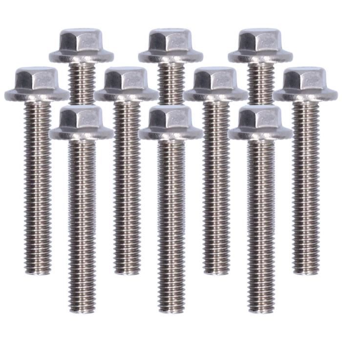 GOTOTOP accessoire pour vis hexagonales 10 pièces boulons à tête ...