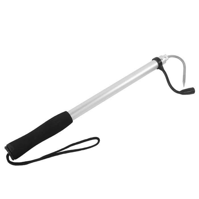 HURRISE Gaffe de pêche en métal Crochet de Gaffe de Pêche Télescopique ...