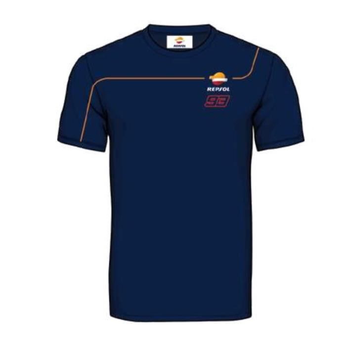 T-shirt Repsol Honda Dual Marc Marquez 93 Officiel MotoGP Bleu ...