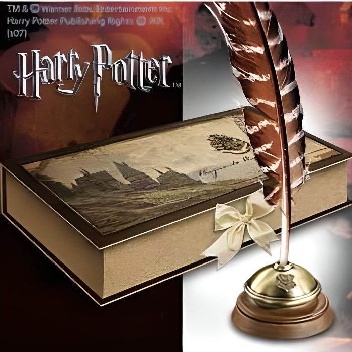 Plume Et Encrier Hogwarts Harry Potter Réplique Noble Collection