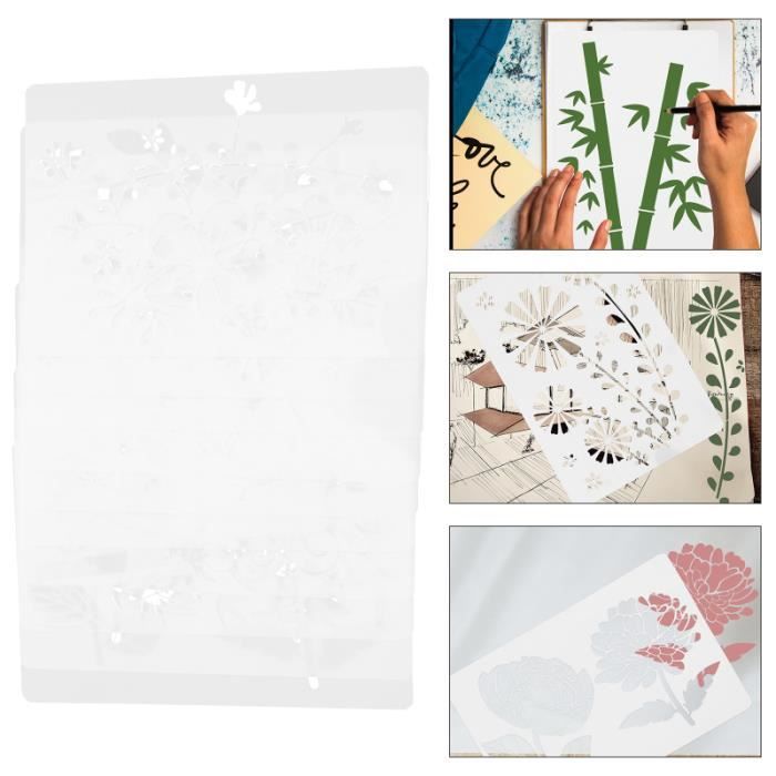 10 feuilles de gabarits de peinture bricolage de créatif pratique ...