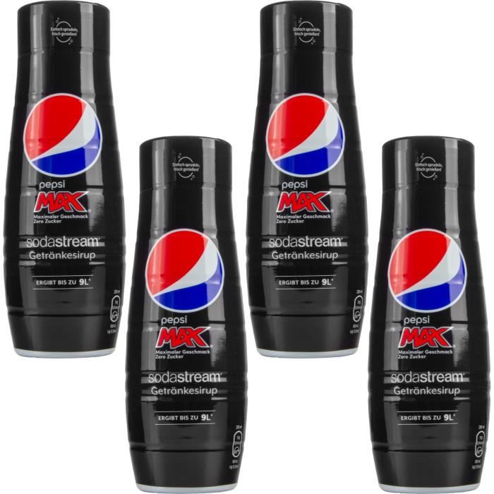 Sirop pour SodaStream - Pepsi - Max 440ml - Sans sucre lot de 4 ...
