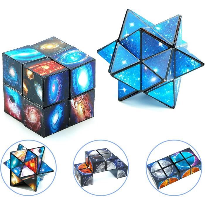 Cube Magique étoile 2 en 1,Cube Infini Magic pour Enfants et Adultes ...