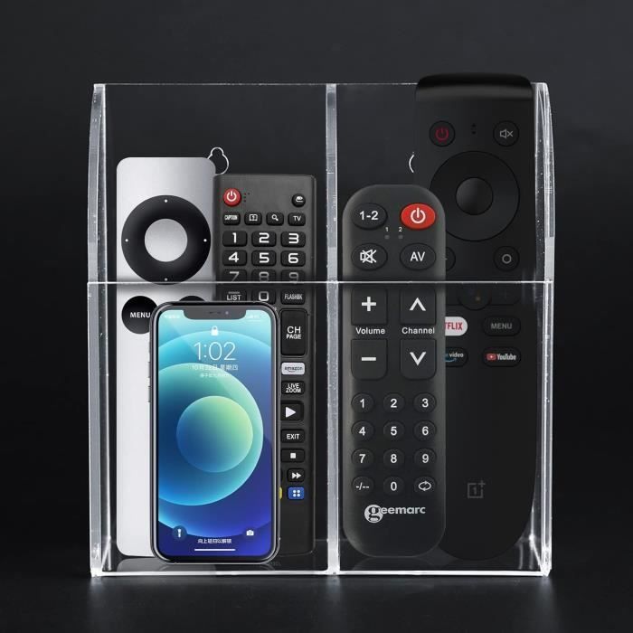 Support de Télécommande Murale, Boîte de Rangement Mural à 2 ...