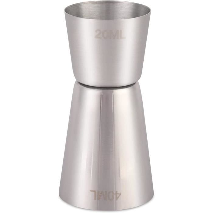 Doseur cocktail 2cl-4cl, doseur à alcool double en acier inoxydable ...