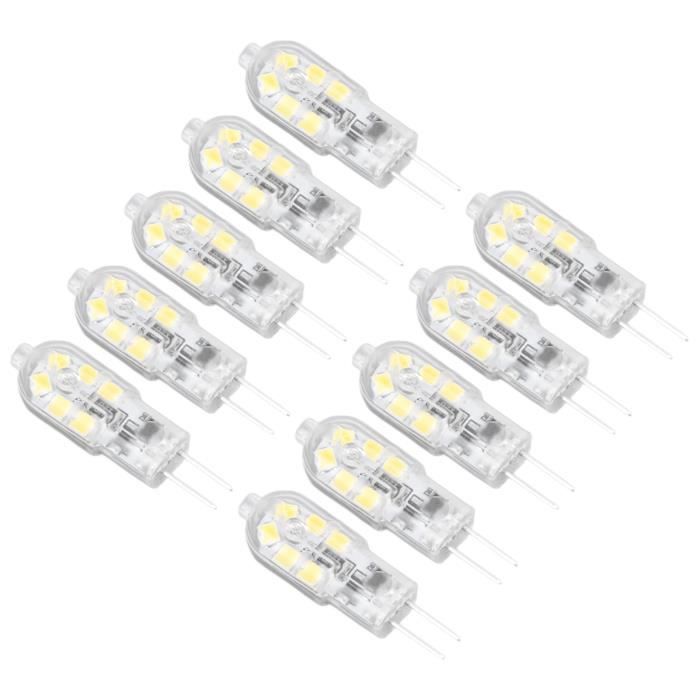 Ampoule LED G4 - SURENHAP - Lot de 10 - Intensité variable - Rendu des couleurs élevé - Blanc ...