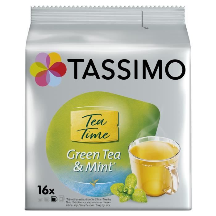 LOT DE 3 - TASSIMO - Twinings Tea Time Dosettes de Thé vert à la menthe ...