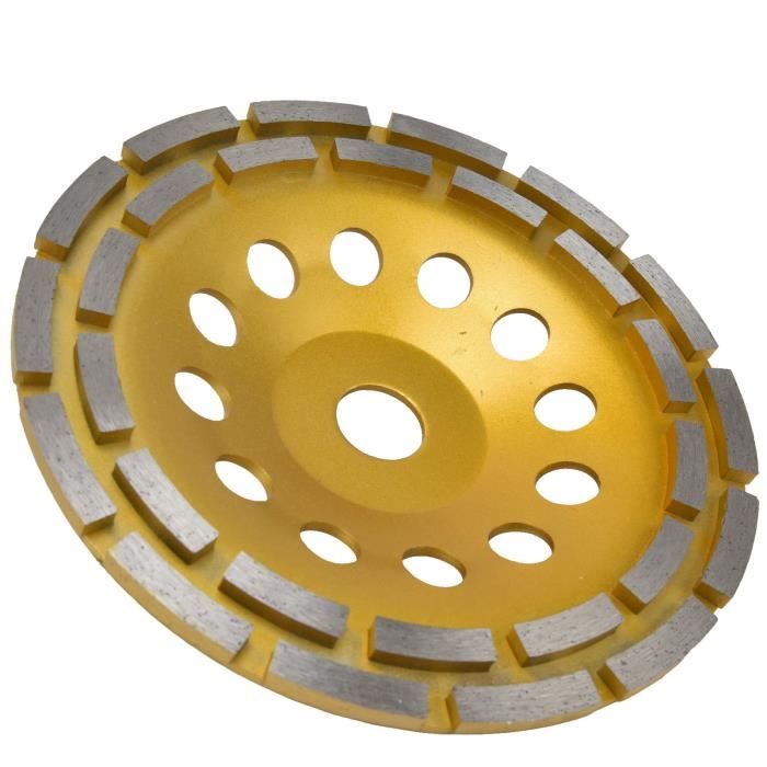 SUC-CEN disque de meuleuse d'angle Meule diamantée à double rangée de ...