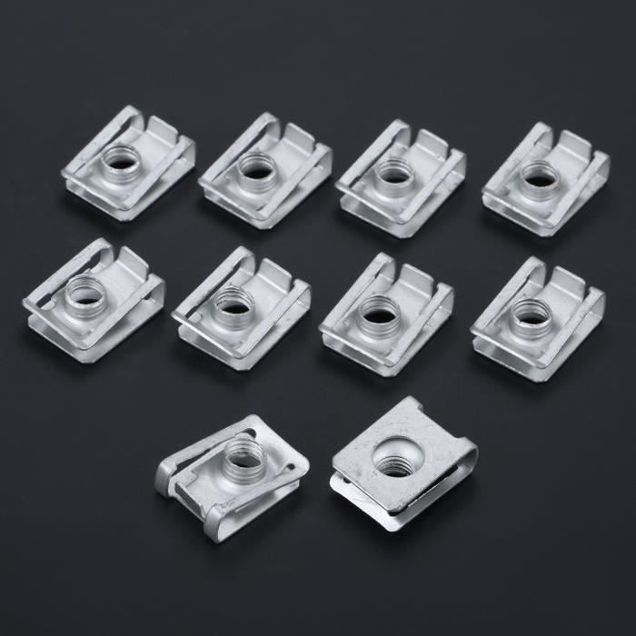 M8 -Clips de fixation en métal M5 M6 M8,10 pièces,vitesse de fixation ...