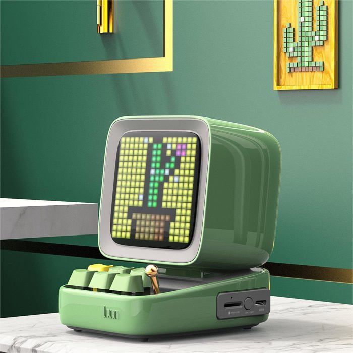 Ditoo plus Pixel art Haut-parleur Bluetooth portable avec contrôle par ...