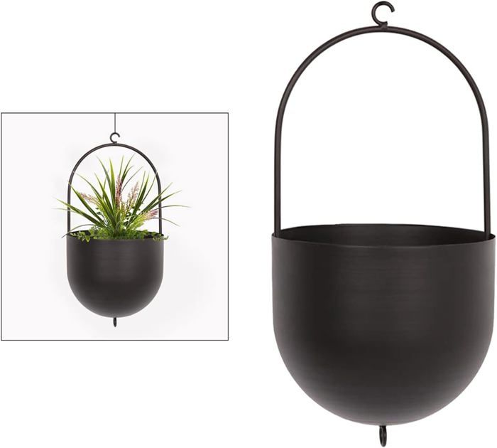 Jardiniere Balcon Jardinière Suspendue en métal balançoire Pot de Fleur ...