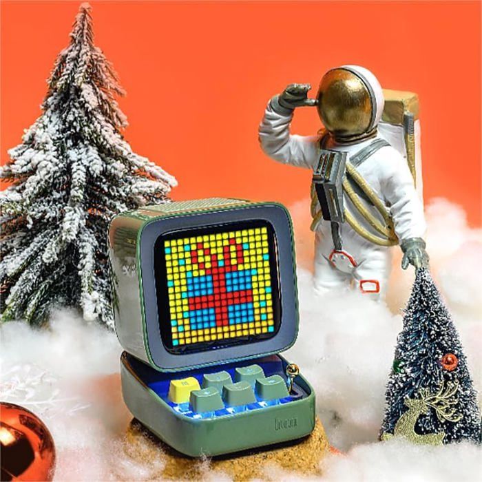 Ditoo plus Pixel art Haut-parleur Bluetooth portable avec contrôle par ...